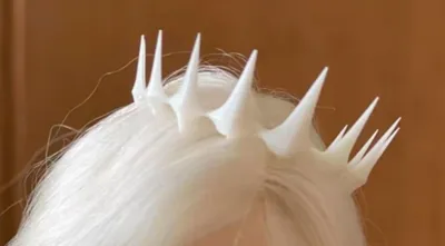 Pure White Crown / Thorn Crown - Crown - Crown of Thorns by KT - MakerWorld