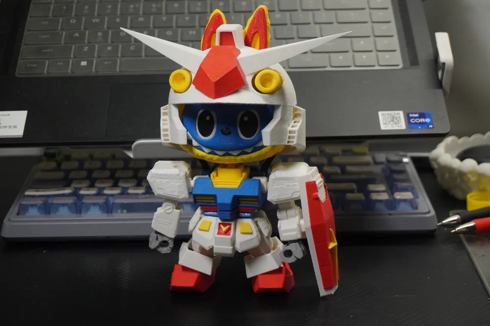 Gundam Labubu by user_3756321400 MakerWorld: Download Free 3D Models