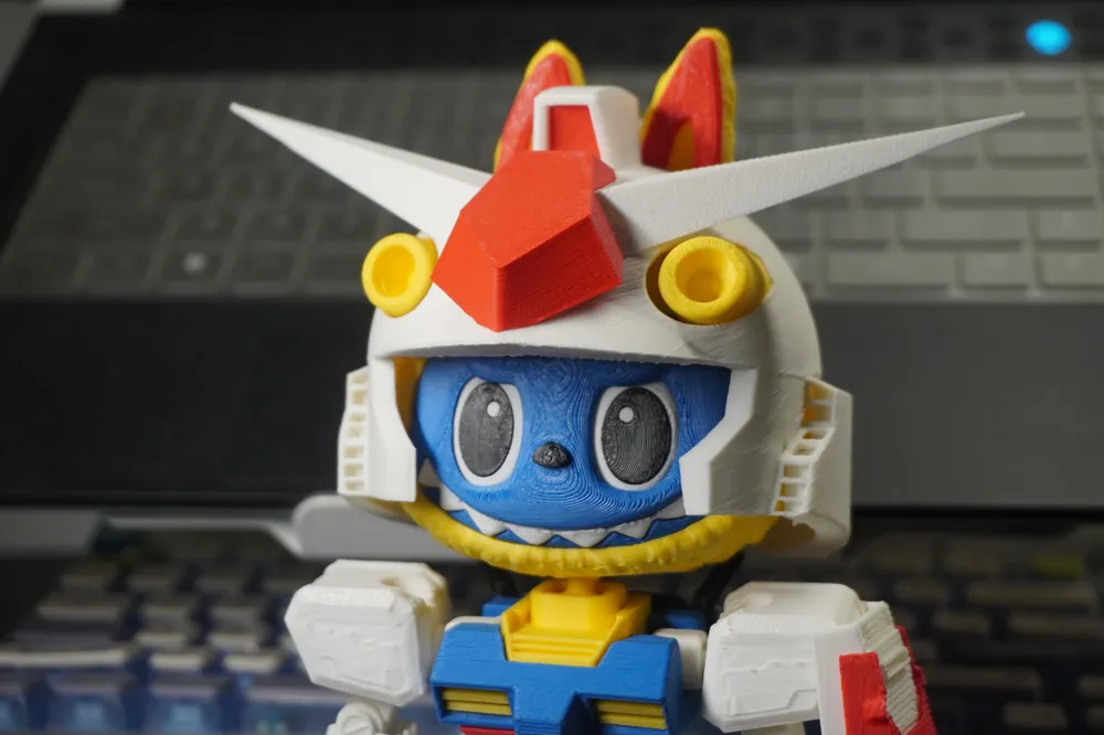 Gundam Labubu by user_3756321400 MakerWorld: Download Free 3D Models