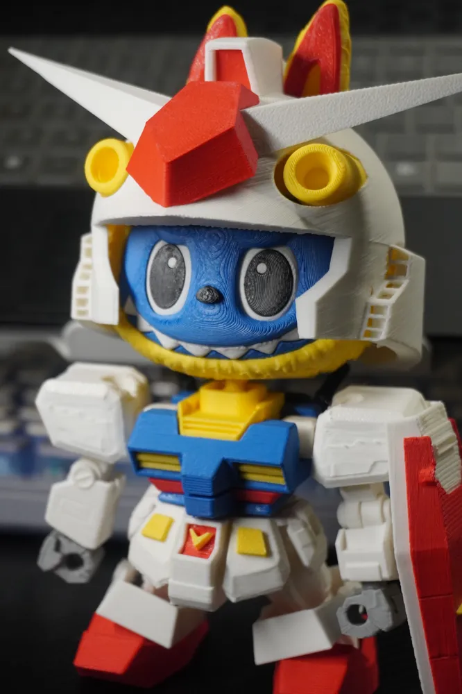 Gundam Labubu by user_3756321400 MakerWorld: Download Free 3D Models