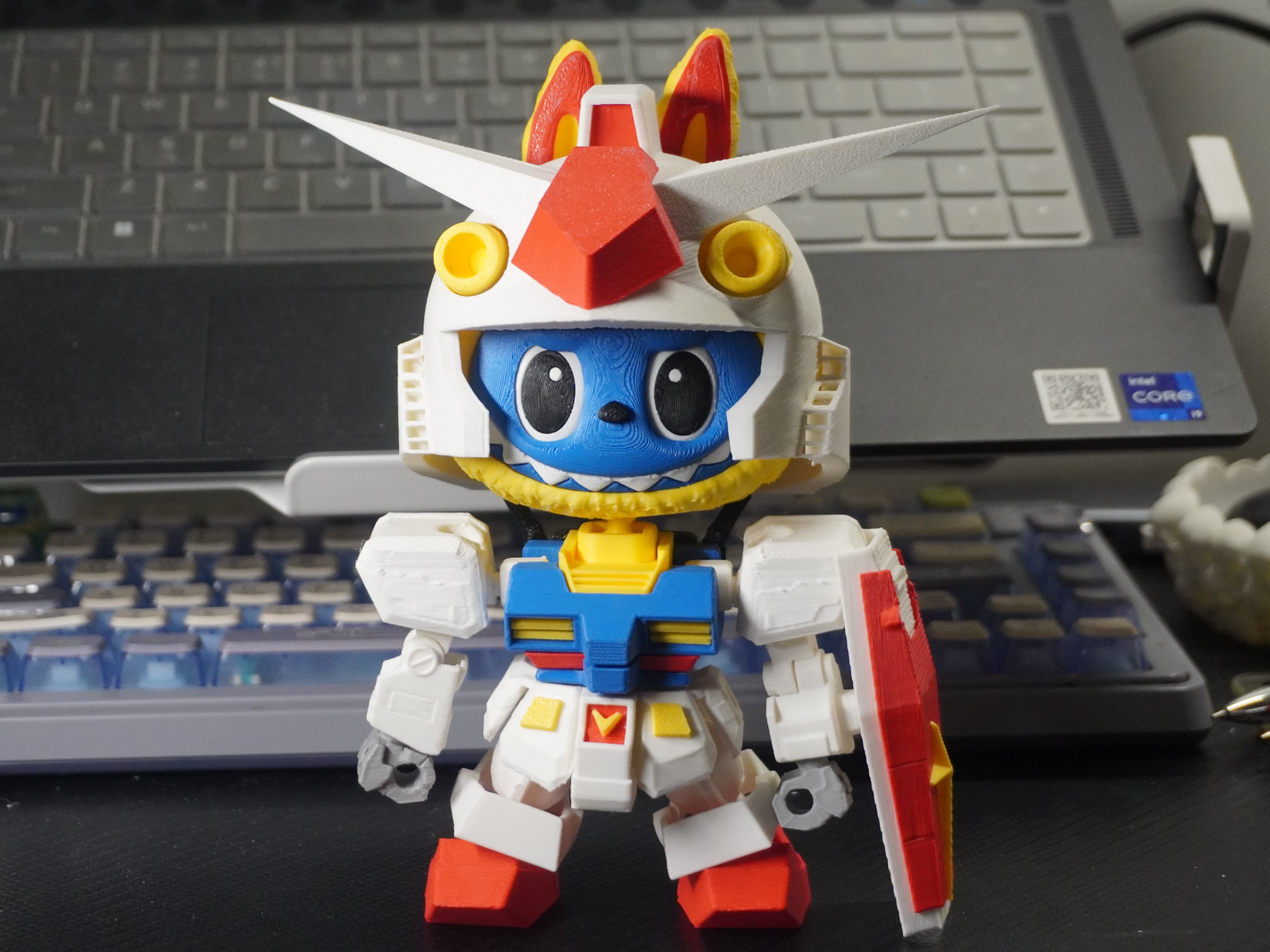 Gundam Labubu by user_3756321400 MakerWorld: Download Free 3D Models