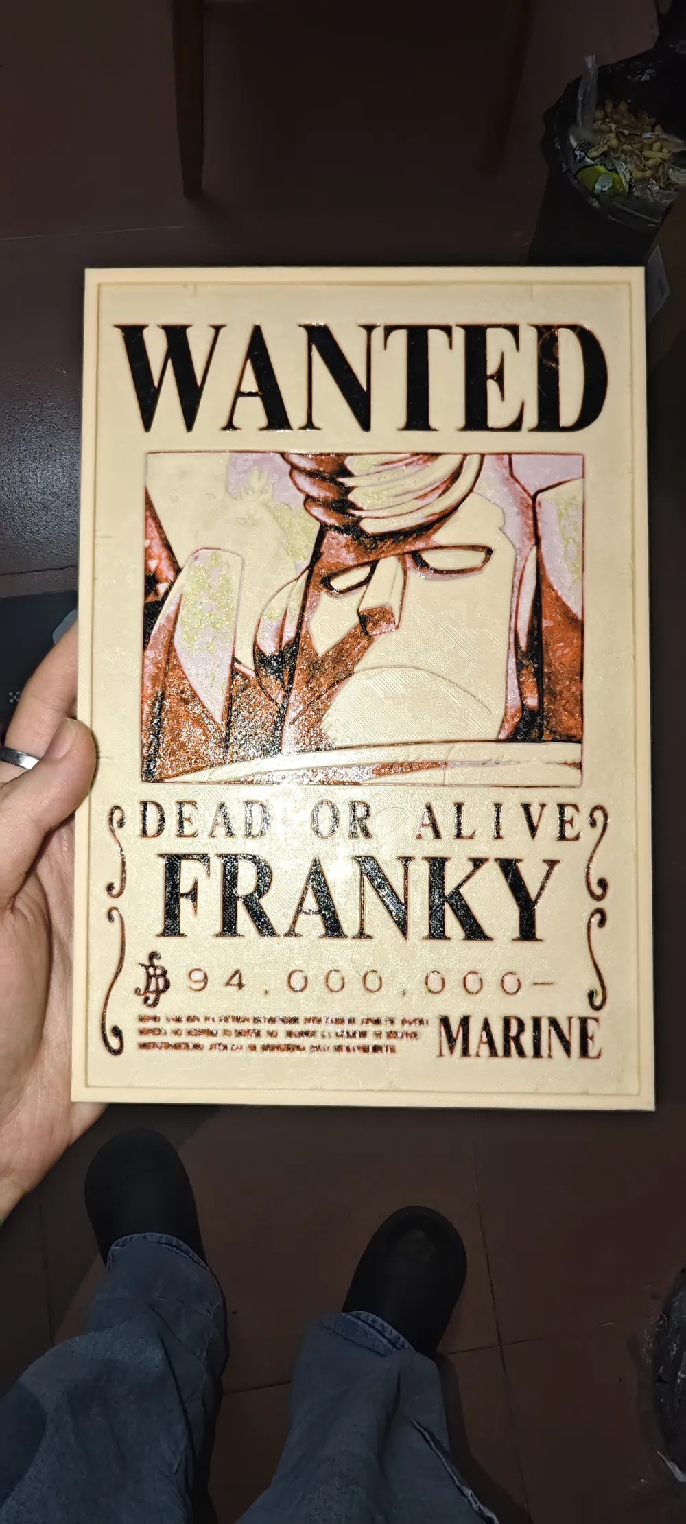 One Piece - Franky Wanted Poster by 可乐不加冰 MakerWorld: Download Free 3D ...