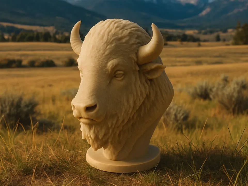 Lord of the Prairie – Bison - Guardian by 3D Dekoration MakerWorld ...