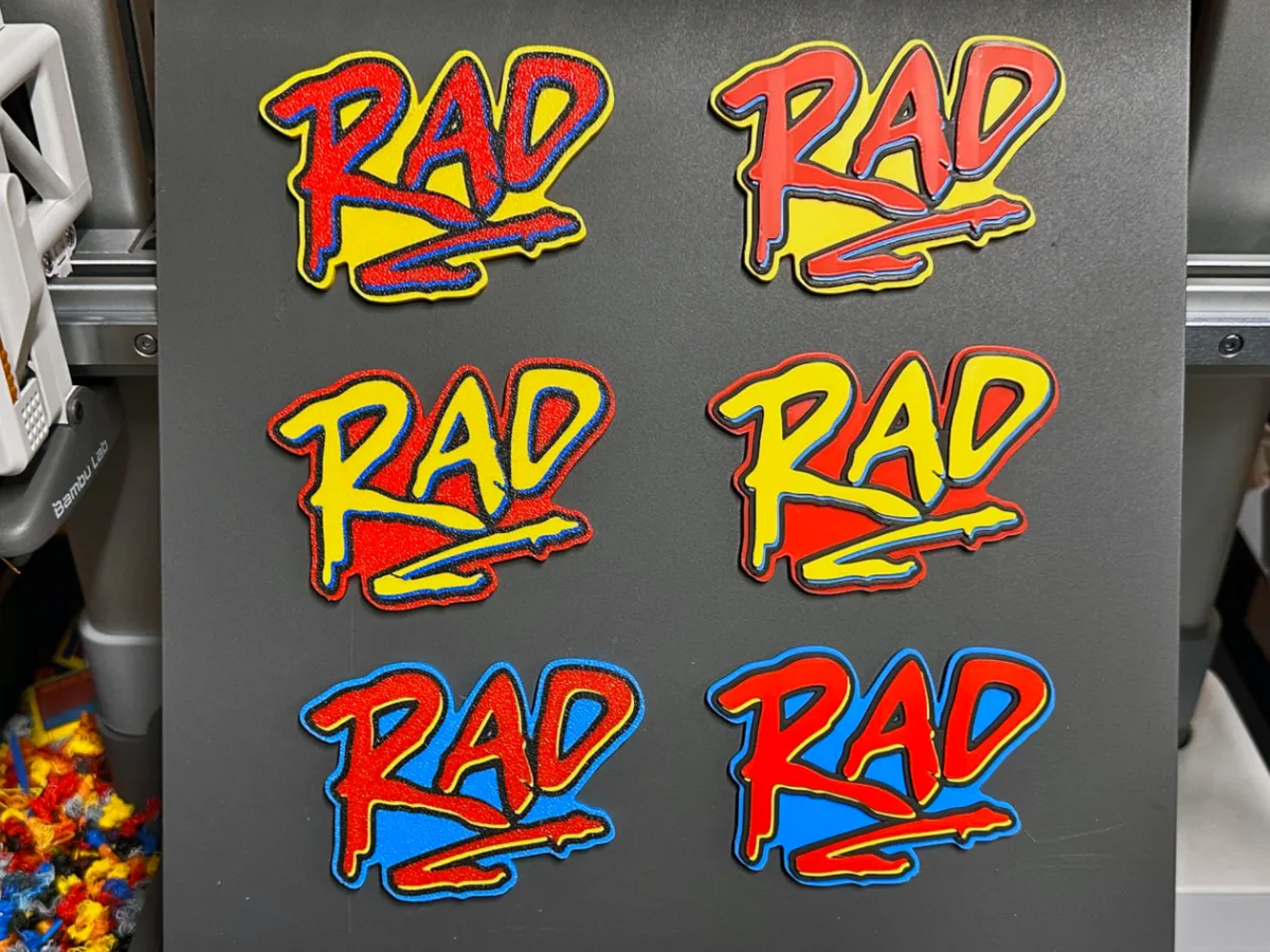 RAD - Movie Logo Magnets - Free 3D Print Model - MakerWorld