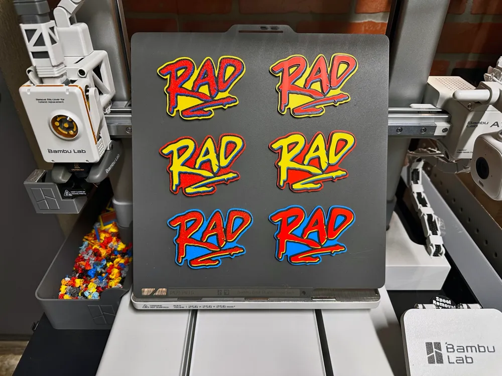 RAD - Movie Logo Magnets - Free 3D Print Model - MakerWorld