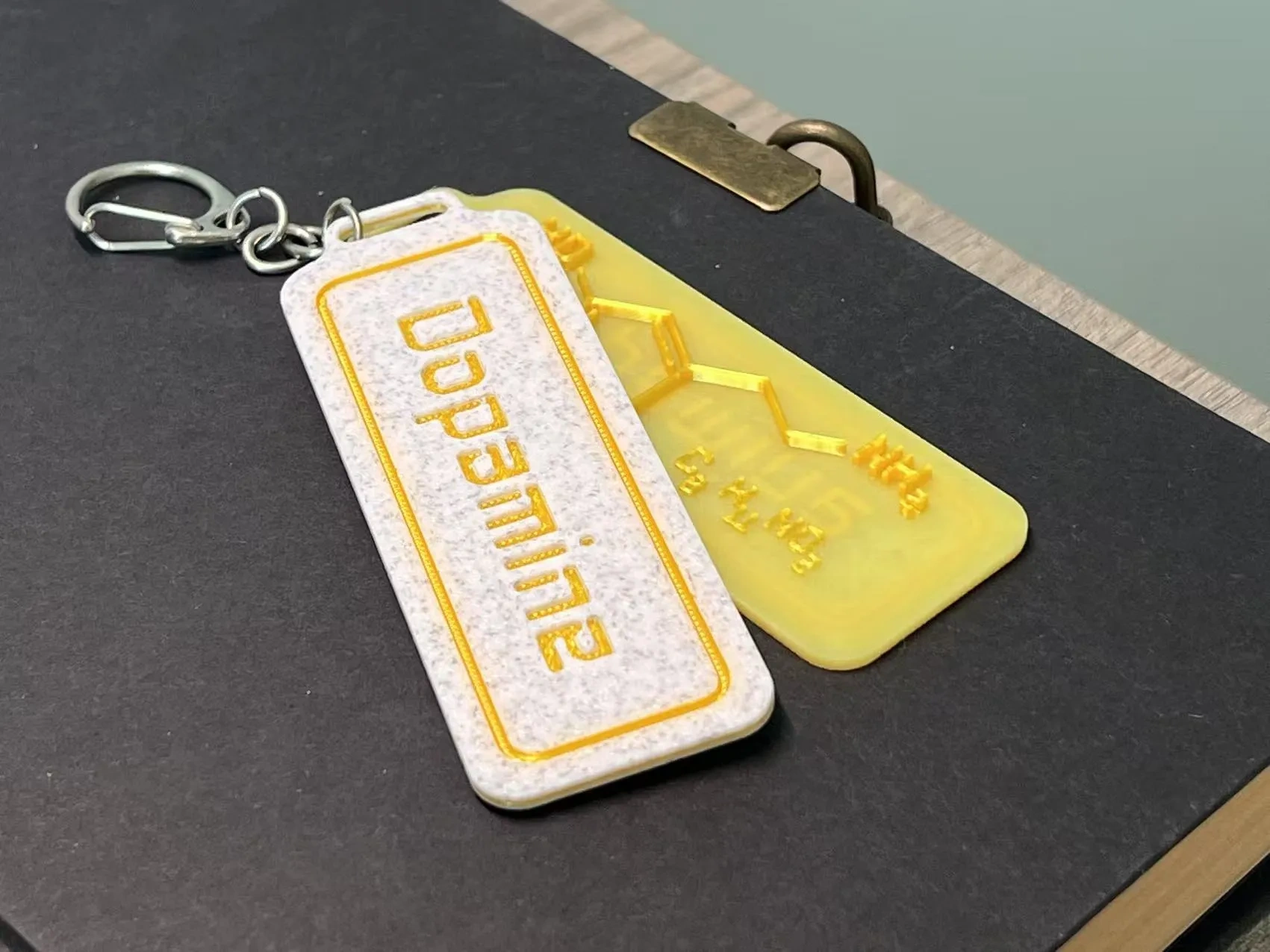 Chemistry Cards | Dopamine Molecular Structure Pendant by AySquare ...