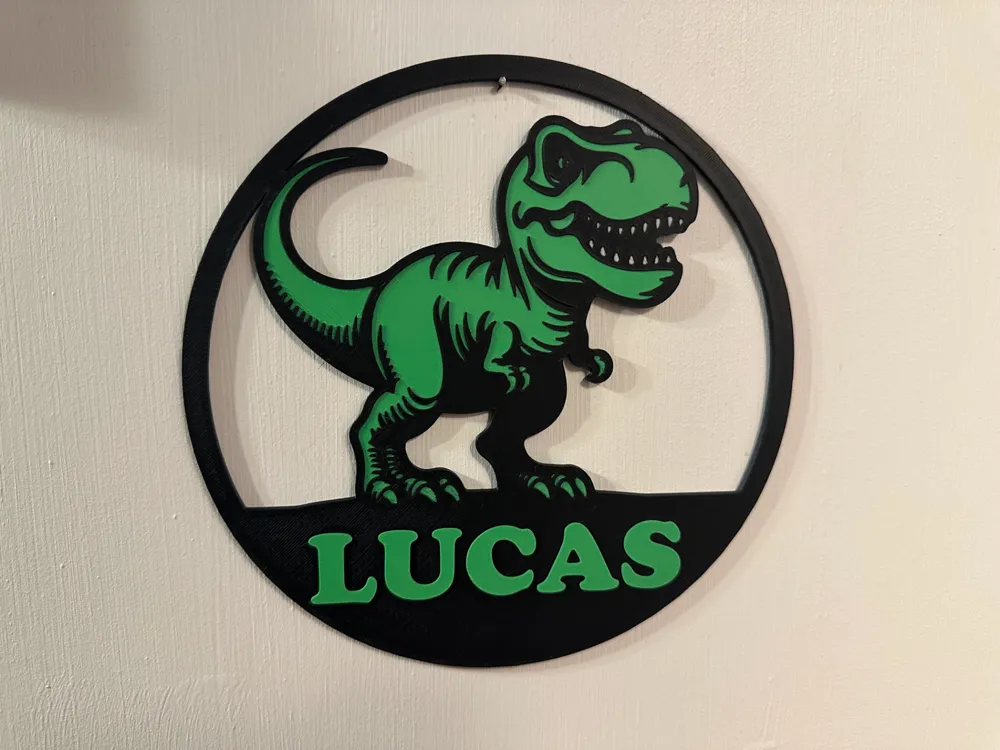 DInosaur Customizable T Rex Sign by BBN GRAFX MakerWorld: Download Free ...