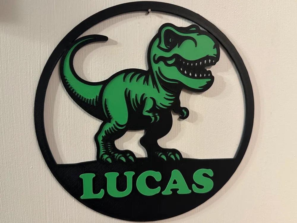 DInosaur Customizable T Rex Sign by BBN GRAFX MakerWorld: Download Free ...