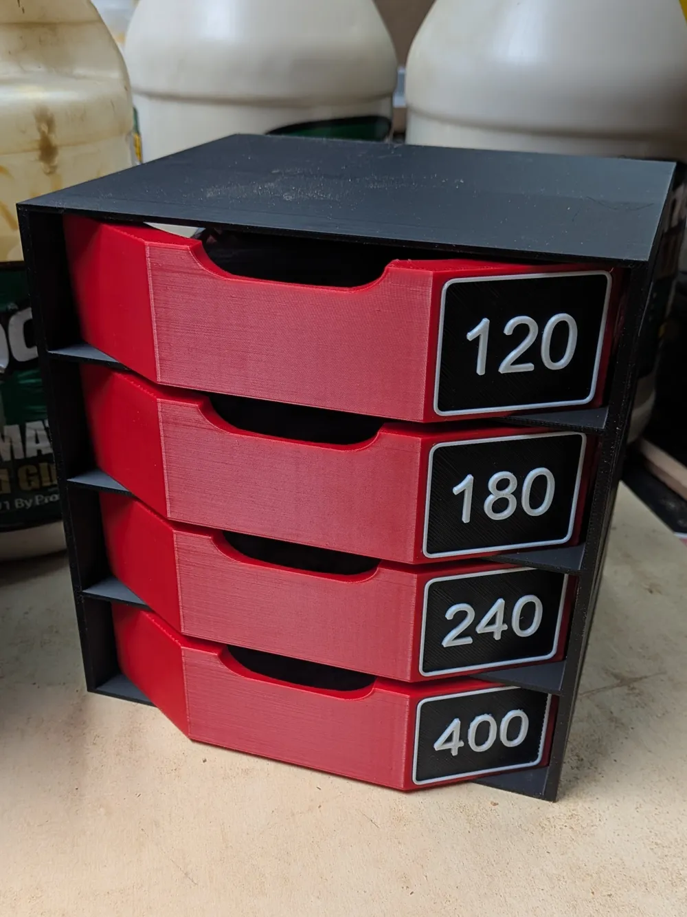 6 Inch/150mm Sandpaper Disc Holder w/ Grit Plates - Free 3D Print Model ...