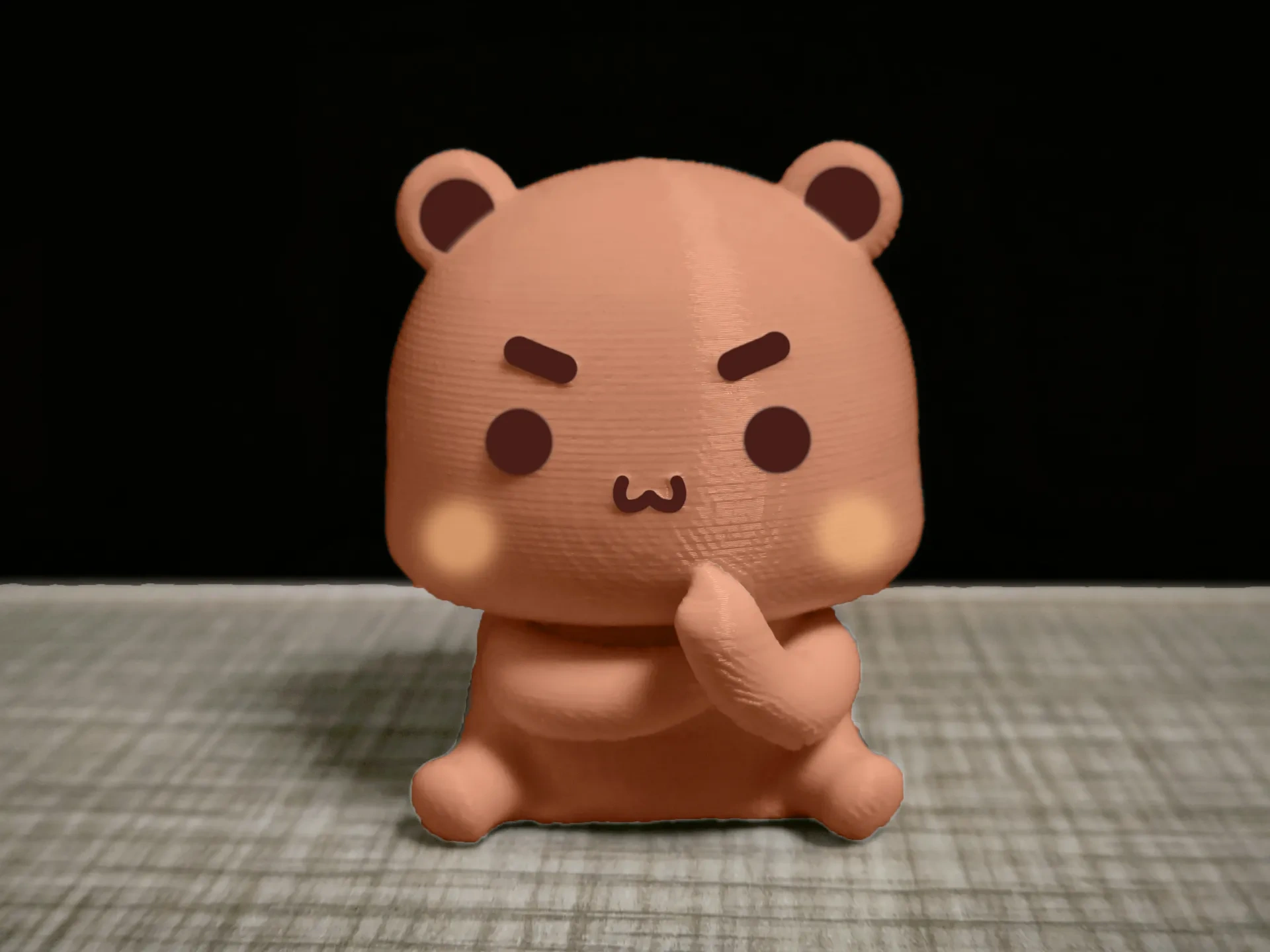 Couple Bear Series-Bubu Sitting and Thinking by J.Z.D. - MakerWorld