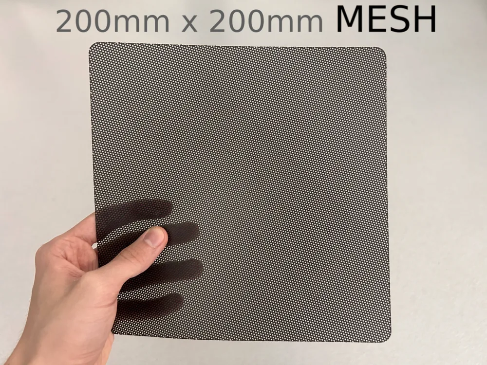 Honeycomb Mesh 200mm x 200mm (Round Edges) - Free 3D Print Model ...