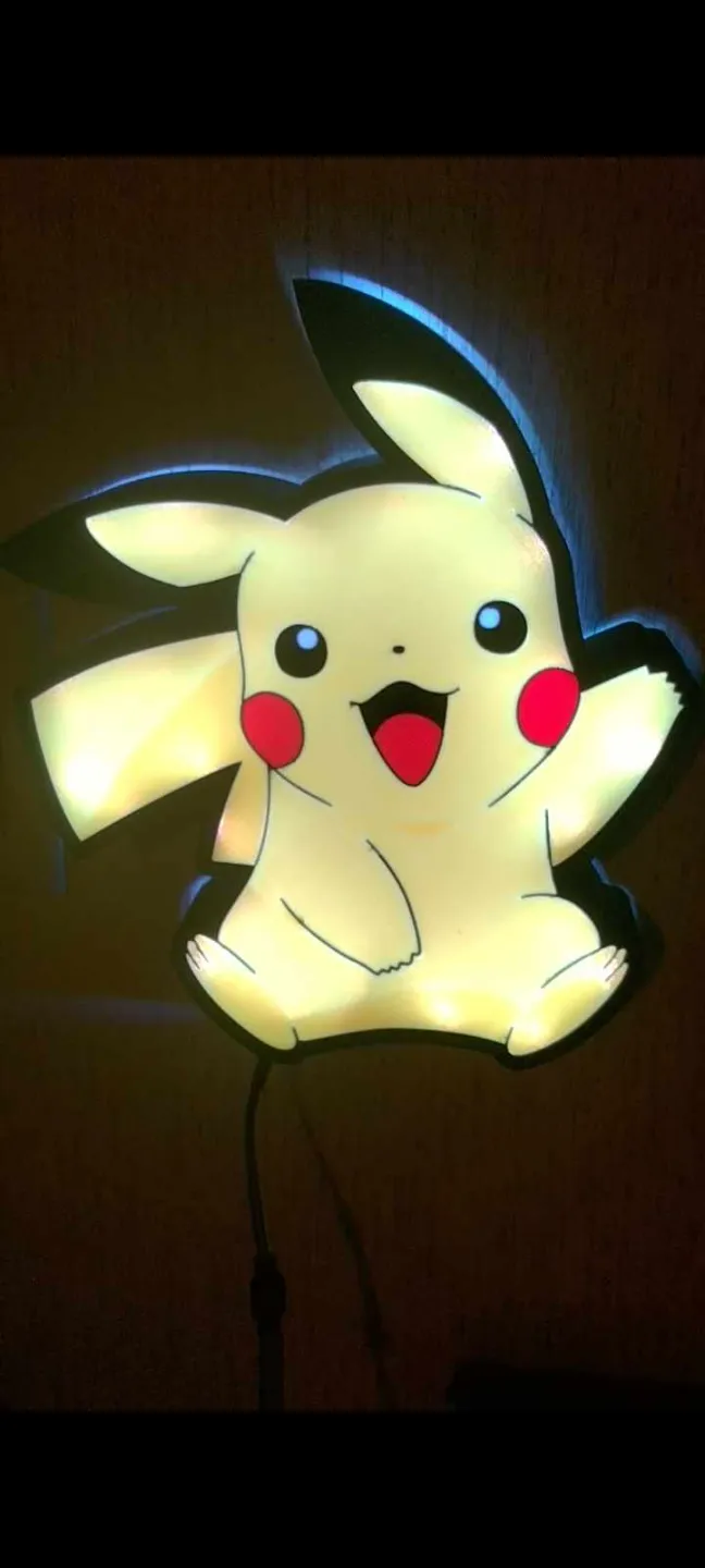 Pikachu LED light box by Balorfan85 - MakerWorld