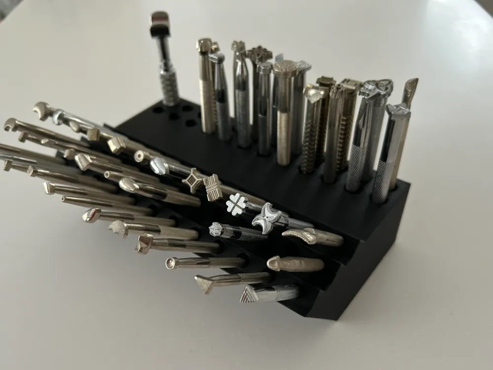 Tool/leather stamp holder by Jesse Hilder - MakerWorld