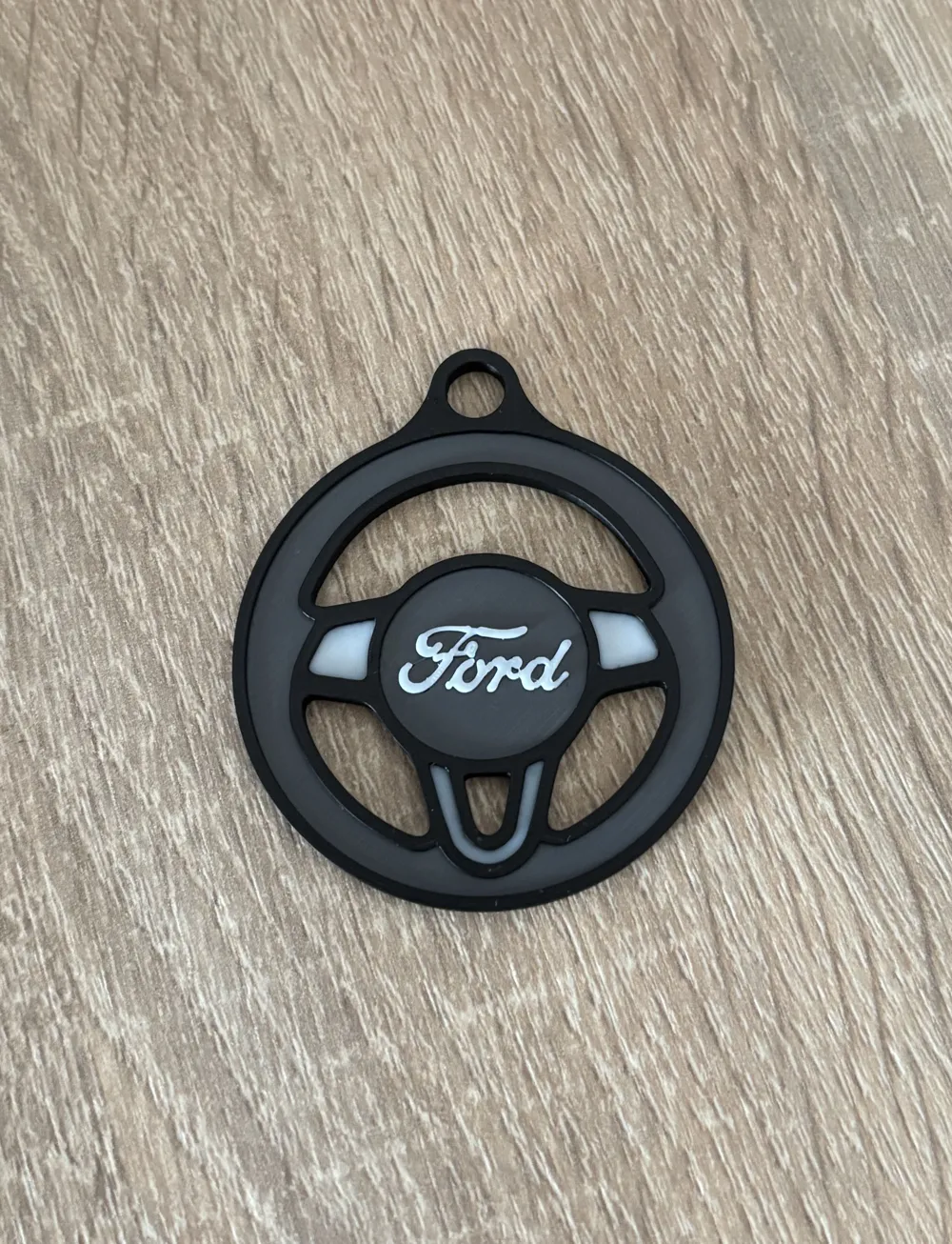 Ford Steering Wheel Keychain - Free 3D Print Model - MakerWorld