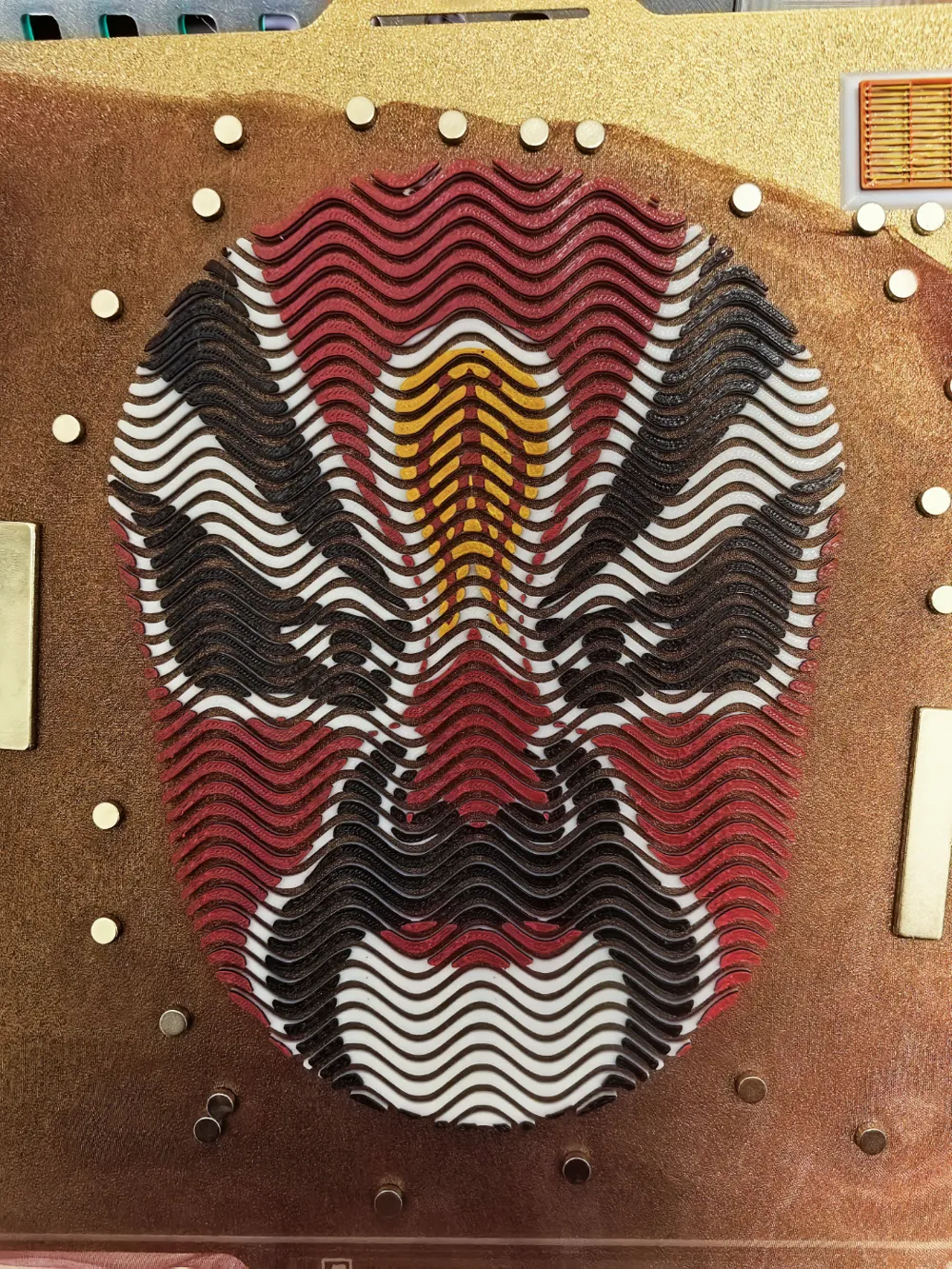 Peking Opera Mask 3D Printed Fabric by 一雕造物 - MakerWorld