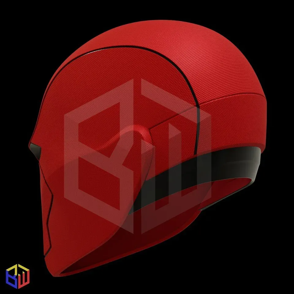 Red Hood Helmet V2 TEXTURA Remixed by 3djacobb - MakerWorld