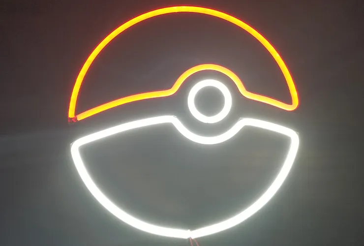 Pokemon Pokeball Neon Sign LED by TheMakerSphere MakerWorld: Download ...