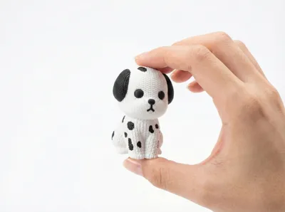 Knitted Dog by Big Plate Chicken MakerWorld: Download Free 3D Models