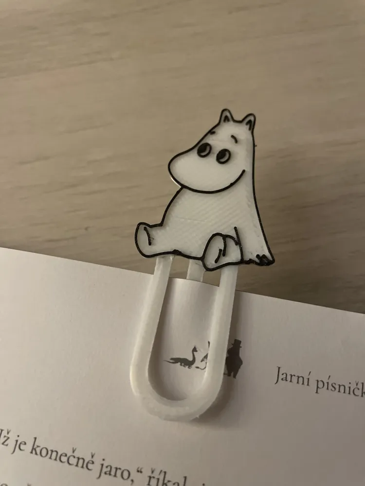 Moomin Bookmark (one layer version included) by Jakub Frasunek - MakerWorld