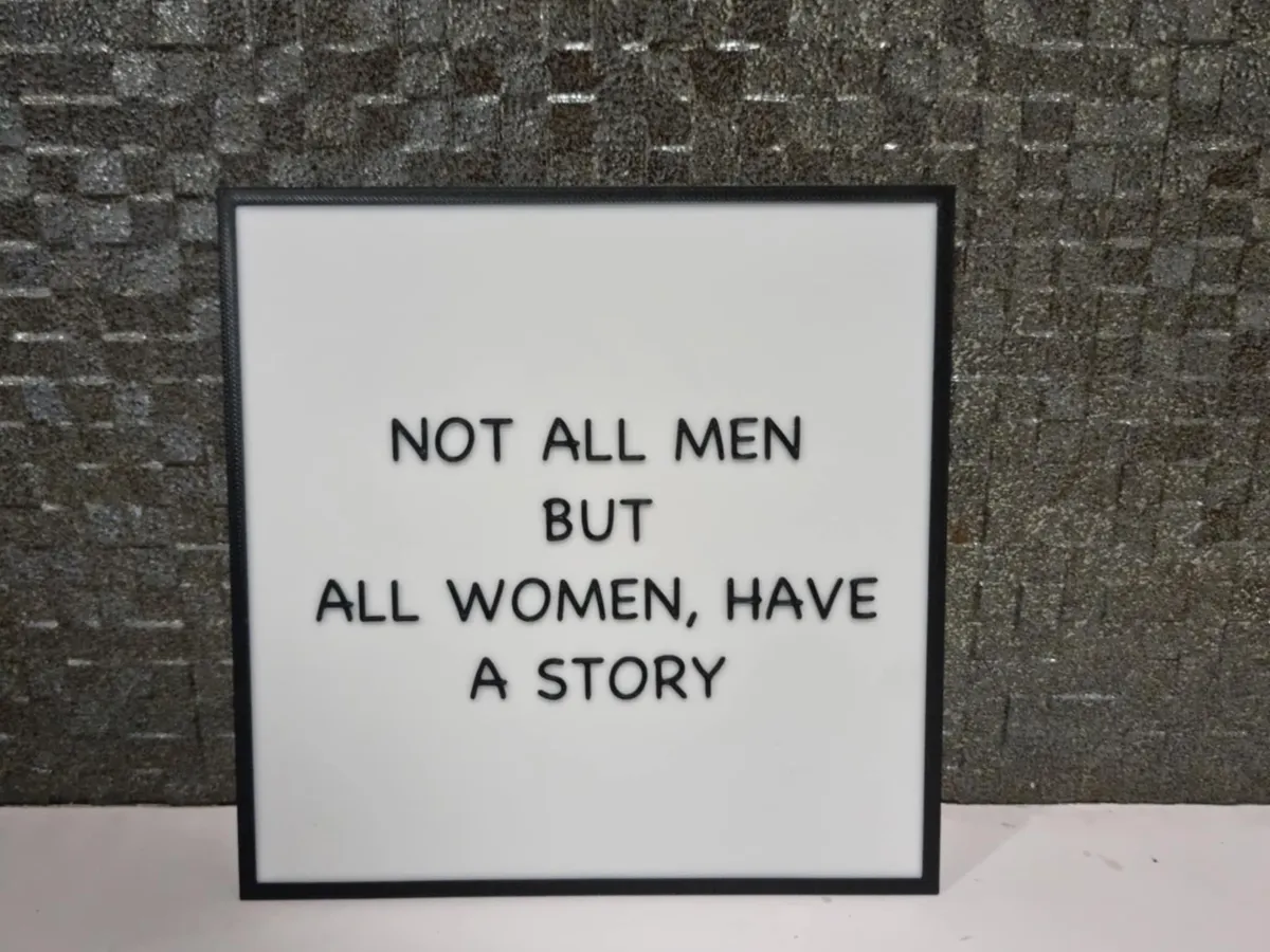 Not all men Wall art - Free 3D Print Model - MakerWorld