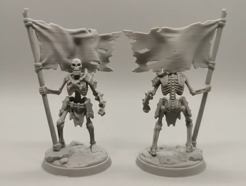 The Bone Banner - Undead Standard Bearer - Free 3D Print Model - MakerWorld