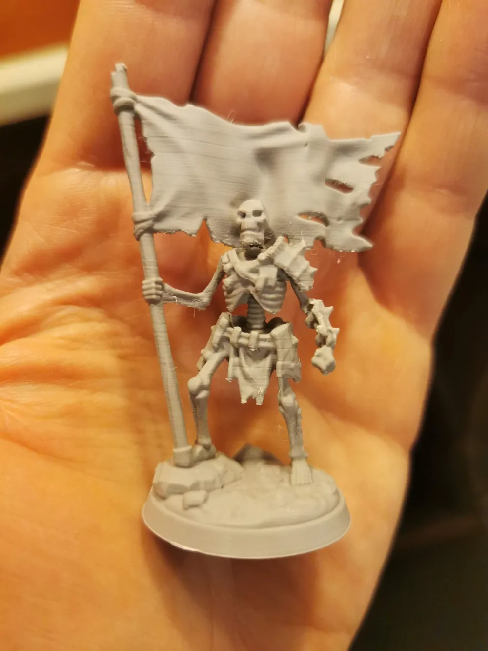 The Bone Banner - Undead Standard Bearer - Free 3D Print Model - MakerWorld