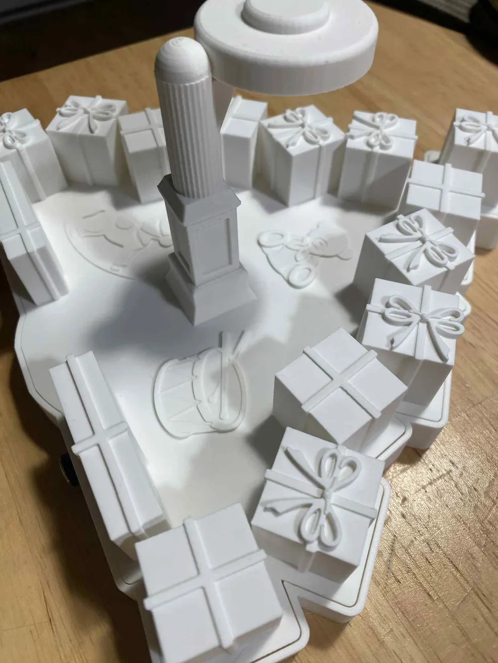 Gifts and Christmas Tree - Shadow Art by Dream Layer MakerWorld: Download Free 3D Models