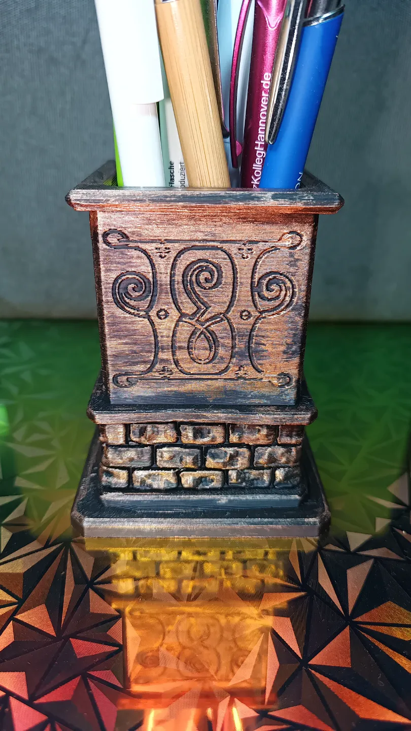 Gothic-Inspired Antique Pen Holder by 3D.printing.Boutique.de - MakerWorld