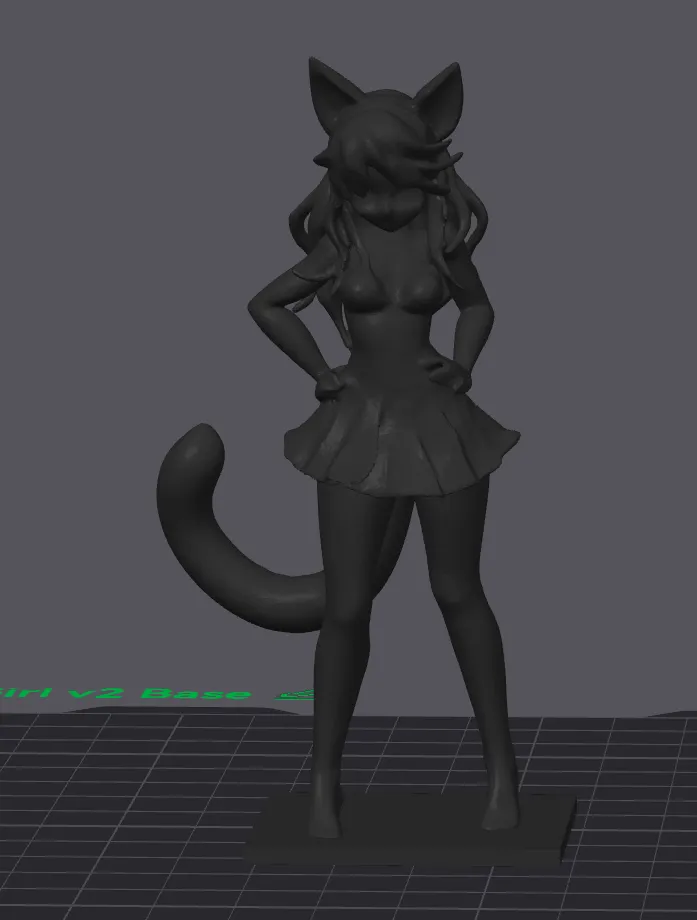 Cat girl v2 by Oblivion MakerWorld: Download Free 3D Models