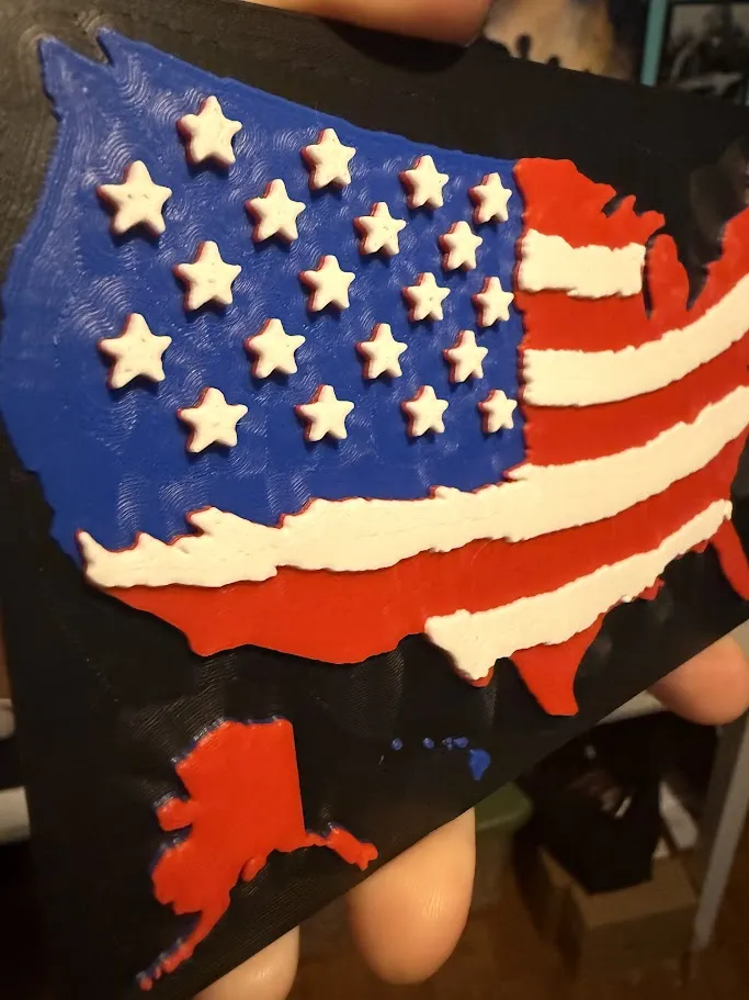 Estados Unidos da América - Bandeira Hueforge - Modelo gratuito para ...