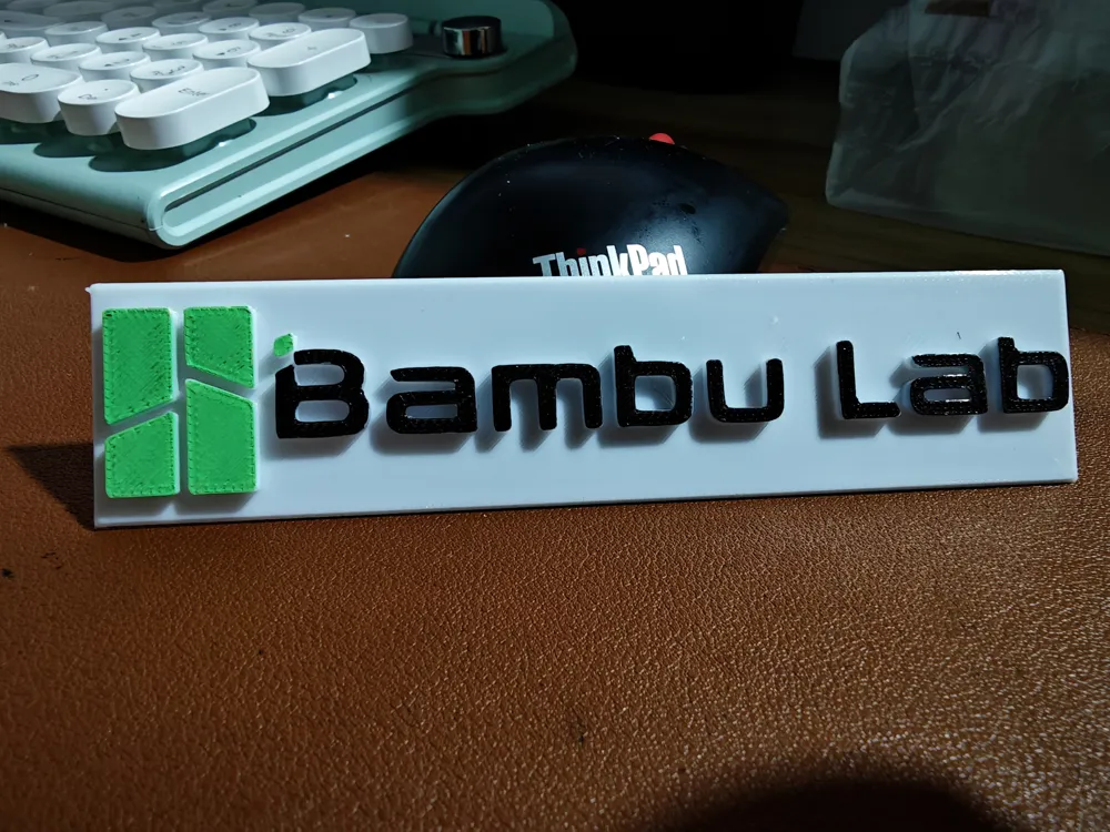 [No AMS] Bambu Lab LOGO Plate - Decorative Identification Sign - Trendy ...