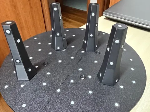 Hexagonal tower markers for RevoPoint 3D scanners - Free 3D Print Model ...