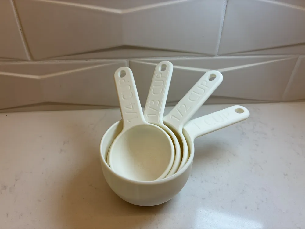 Kitchen Measuring Cup Set (No AMS) - Free 3D Print Model - MakerWorld
