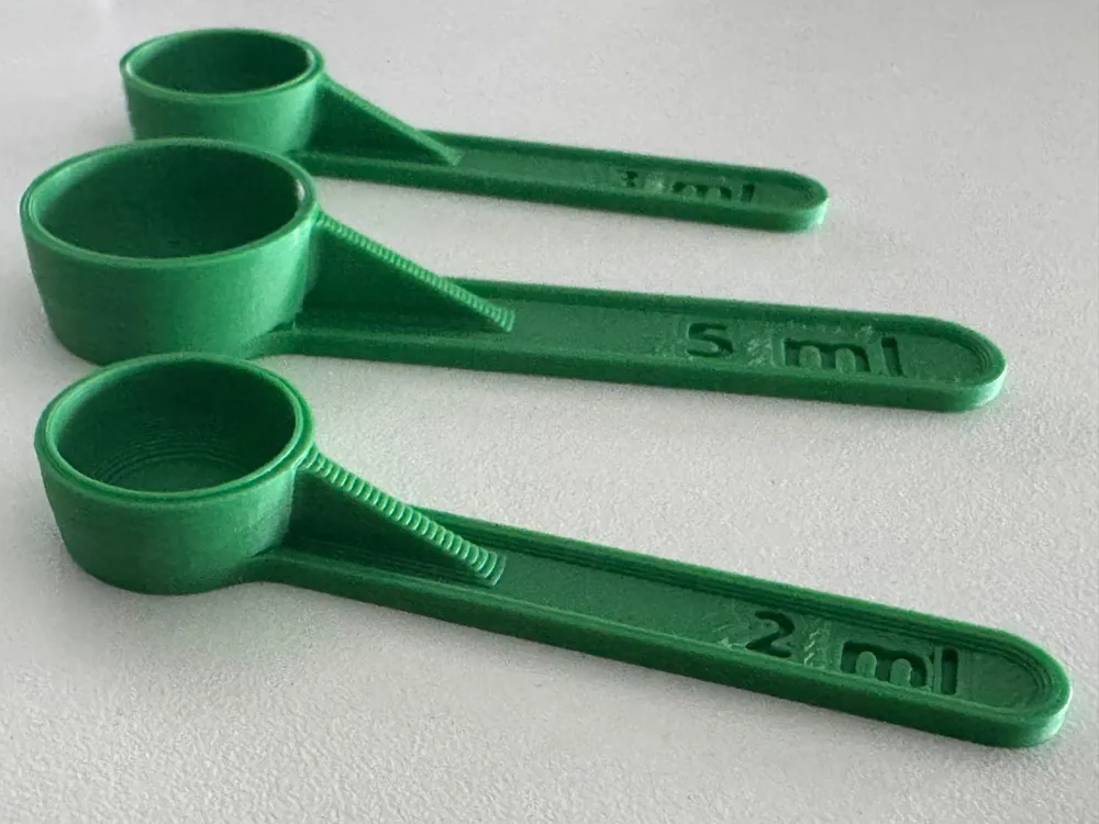 Precise lab measuring spoons 2 ml to 25 ml by Alex MakerWorld: Download ...