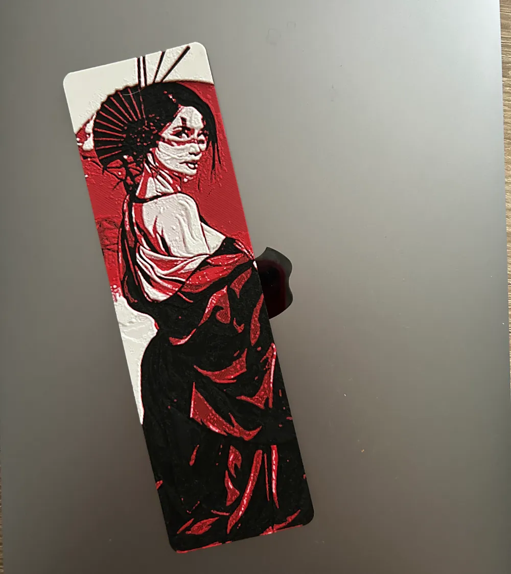 Japan Style Bookmark Geisha by walczak71 - MakerWorld