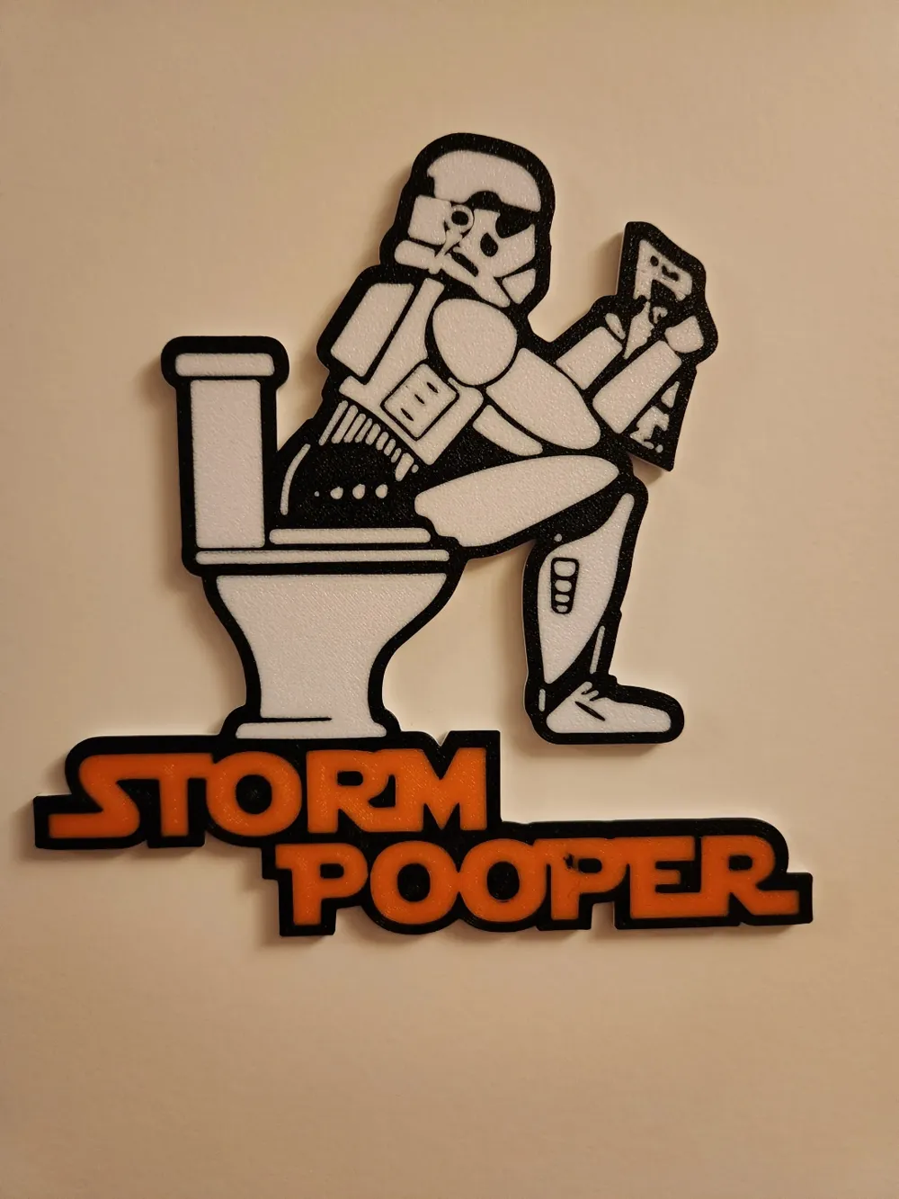 Storm Pooper Star Wars Bathroom Sign by 3DomSculpts - MakerWorld