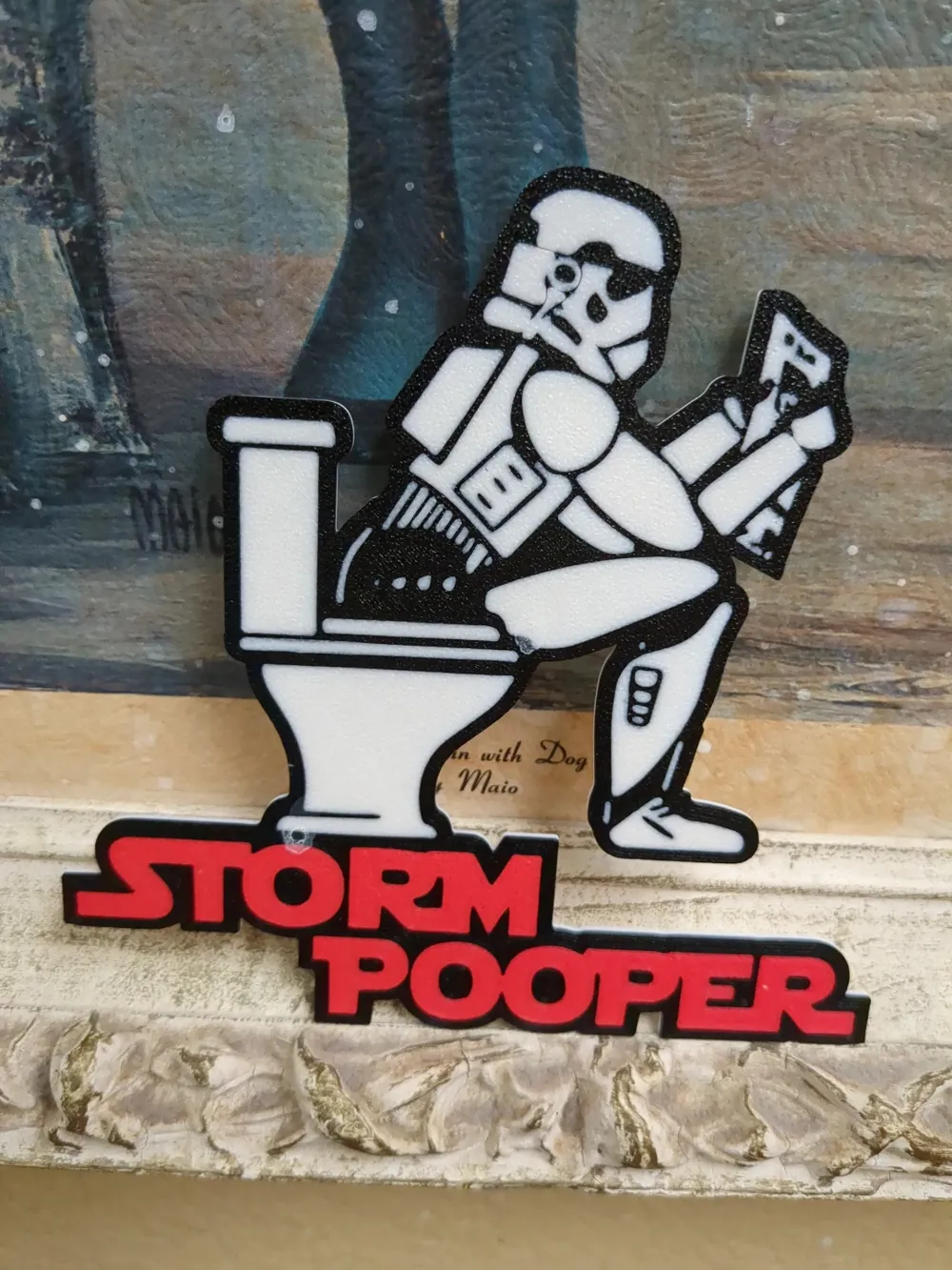 Storm Pooper Star Wars Bathroom Sign by 3DomSculpts - MakerWorld