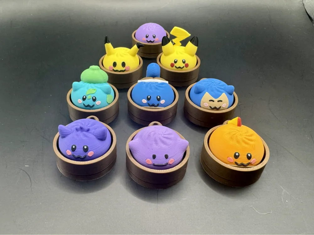 Pokémon Dumpling Fidget Clickers - Free 3D Print Model - MakerWorld