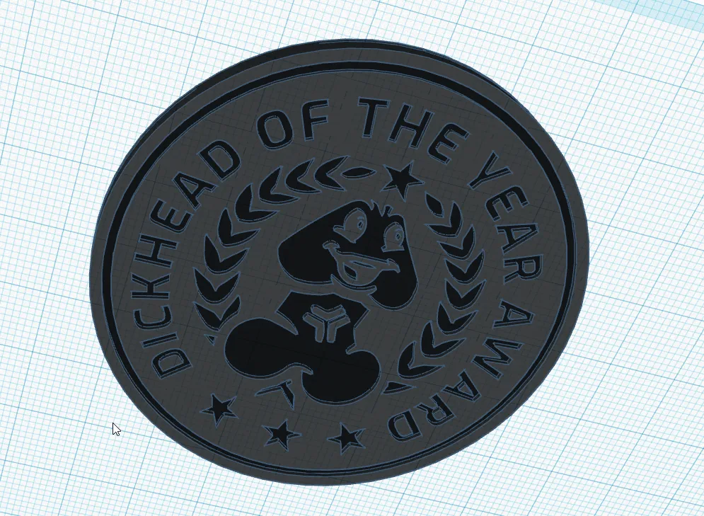 Dickhead of the Year Award Remixed by Pyreling - MakerWorld