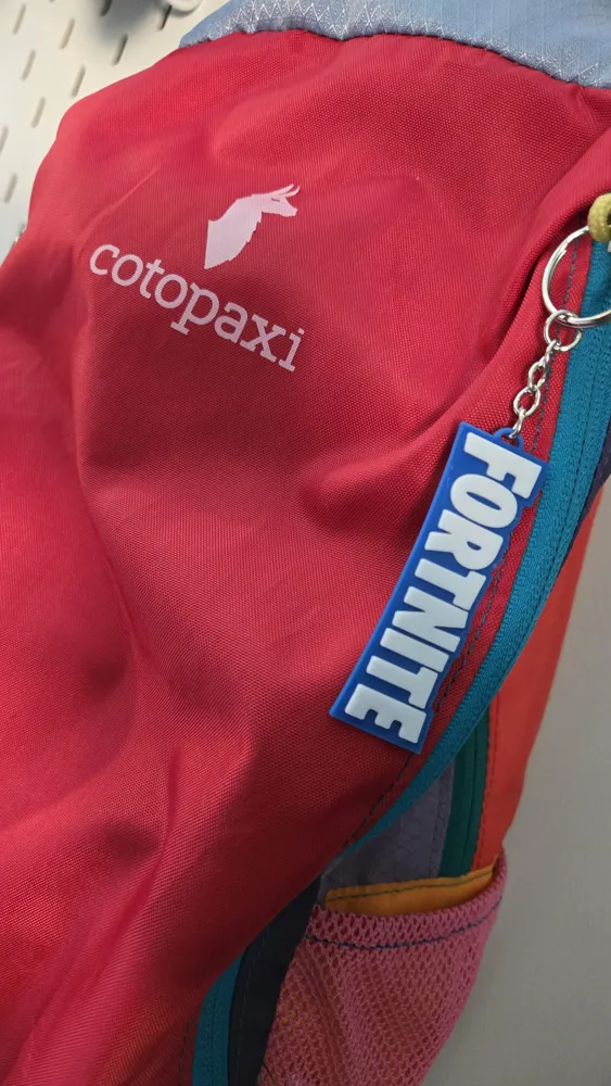 Fortnite Logo Keychain - Free 3D Print Model - MakerWorld