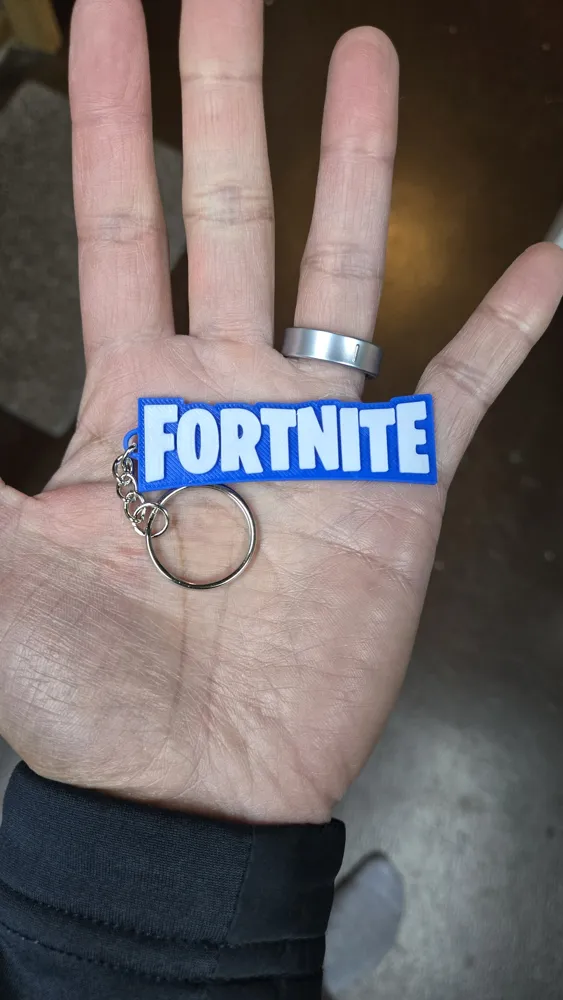 Fortnite Logo Keychain by IronSerif MakerWorld: Download Free 3D Models