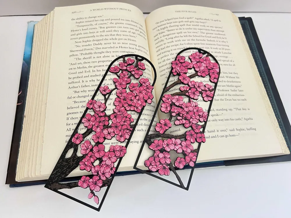 自定义颜色花朵书签套装 来自 3djd MakerWorld：免费下载 3D 模型