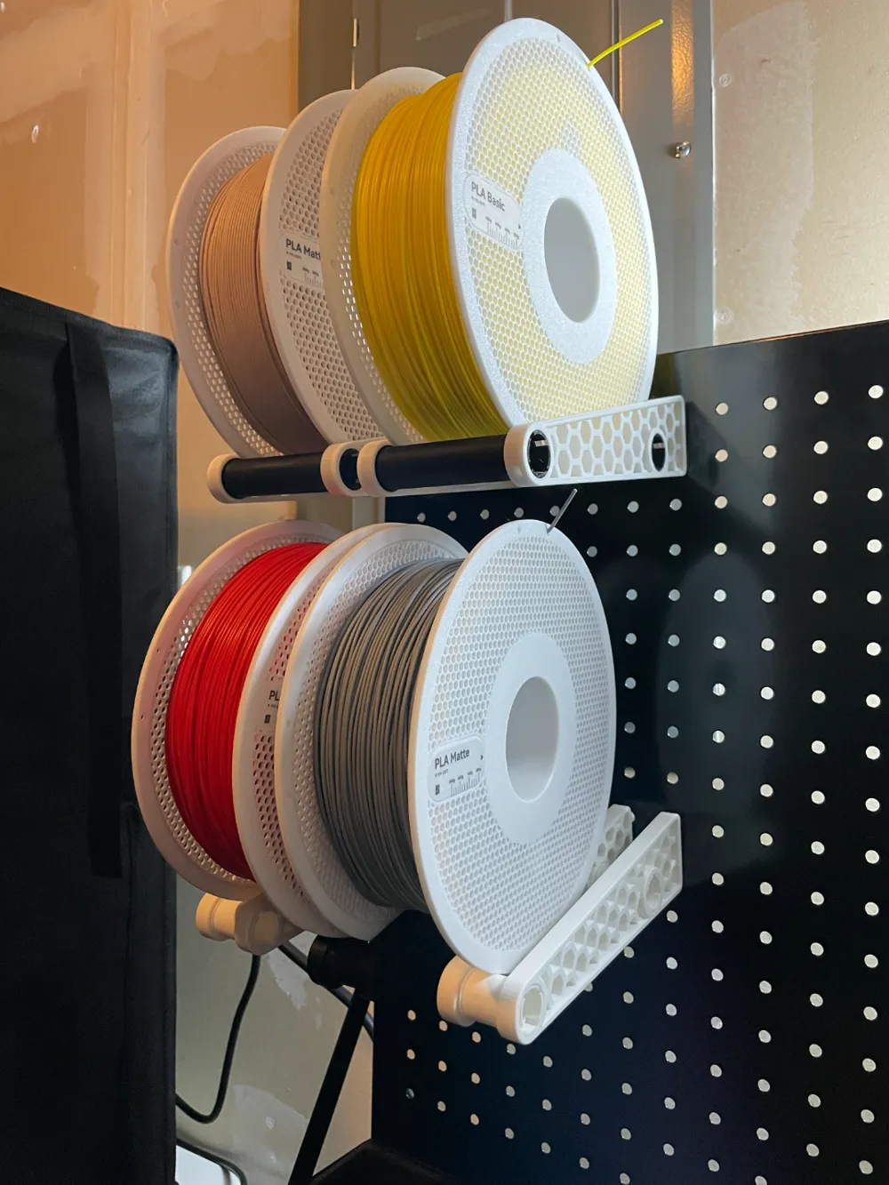 Modular Pegboard Filament Spool Holder by AustinY - MakerWorld
