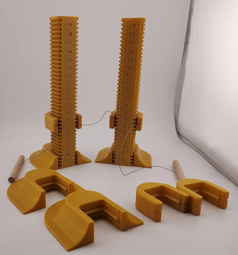 Clay Slab Cutter 0.5 cm spacing - V3 - Metric - Free 3D Print Model ...