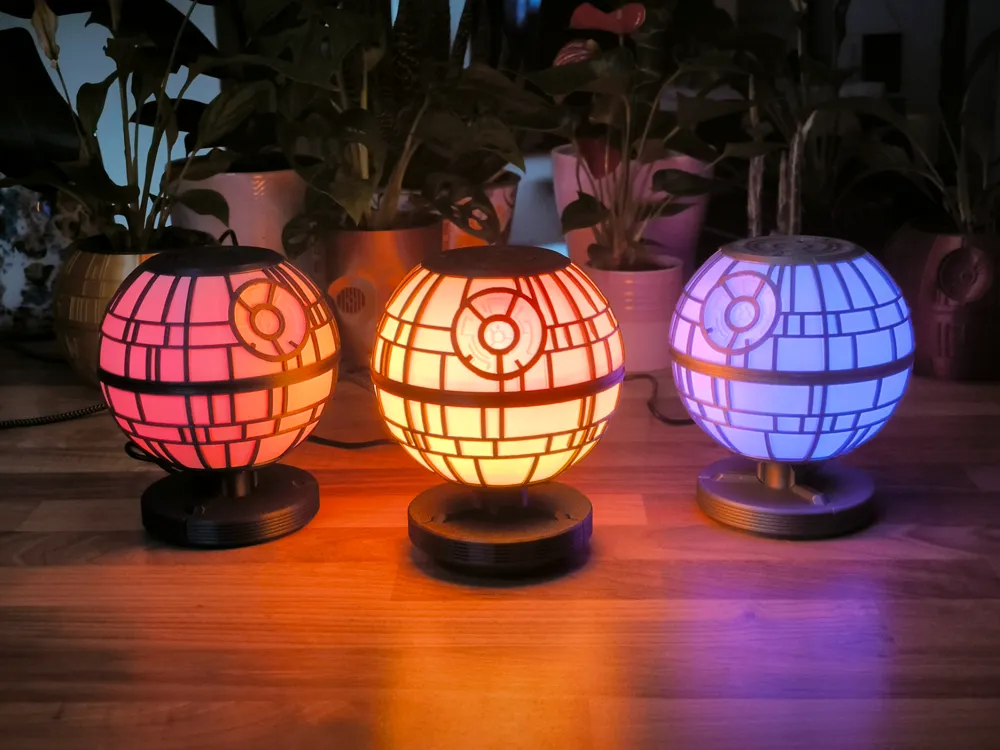 Star Wars Death Star LED Desk Lamp, no AMS by G-Man Projects MakerWorld ...