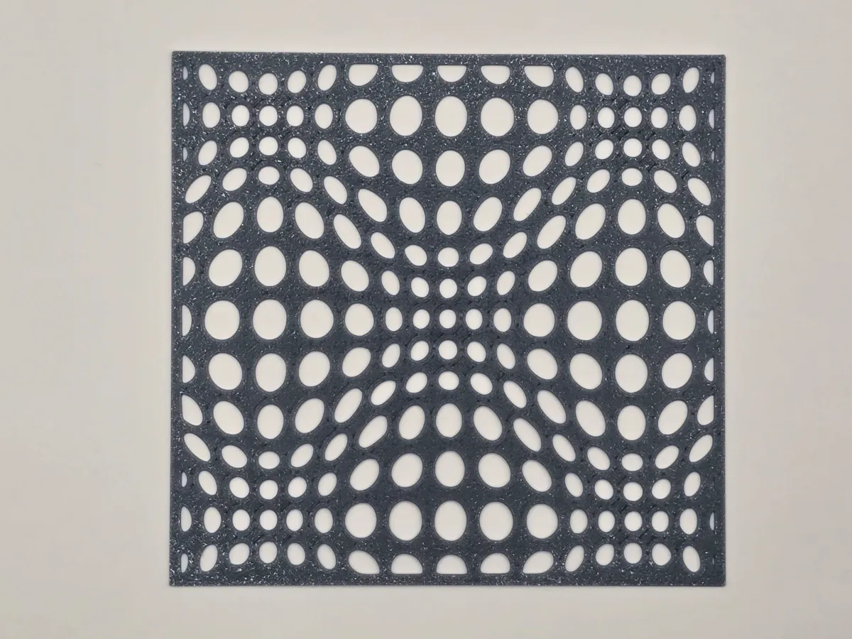 Wavy Illusion Stencil Template Globe Pattern - Free 3D Print Model ...