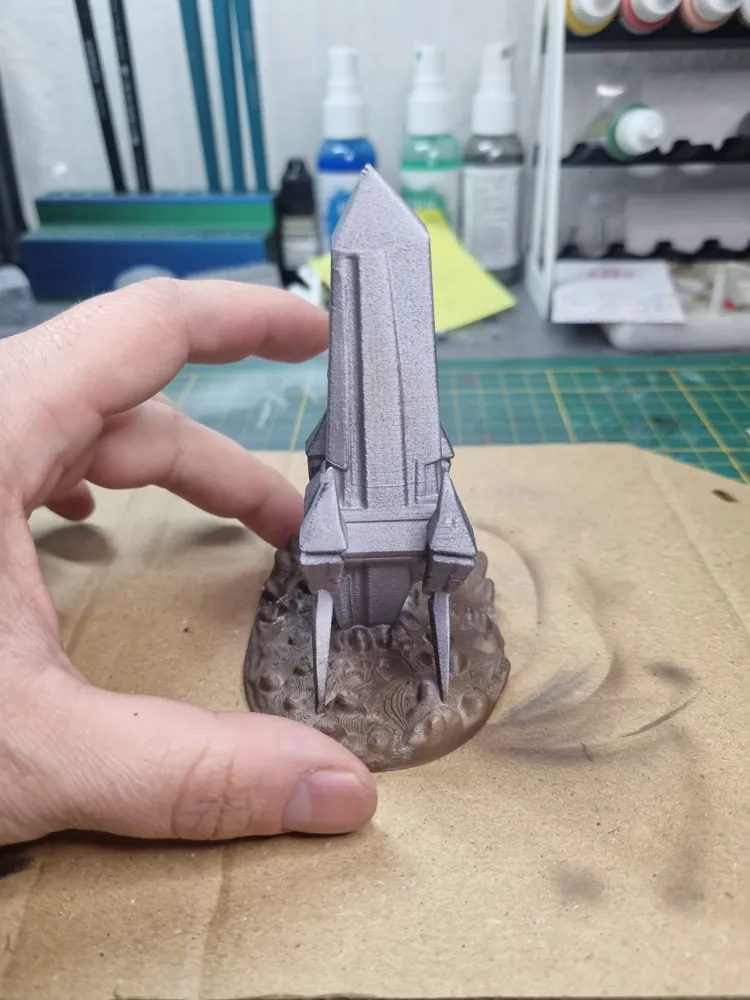 Necron Obelisk – Alien Futuristic Diorama Terrain - Free 3D Print Model ...