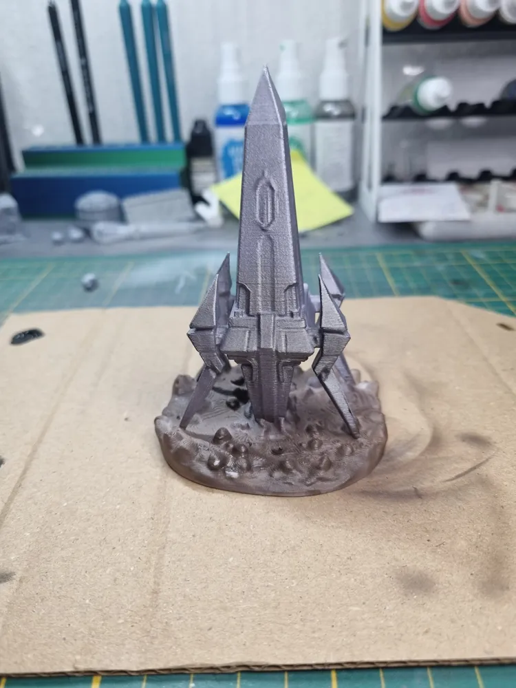 Necron Obelisk – Alien Futuristic Diorama Terrain by Tresor3D - MakerWorld