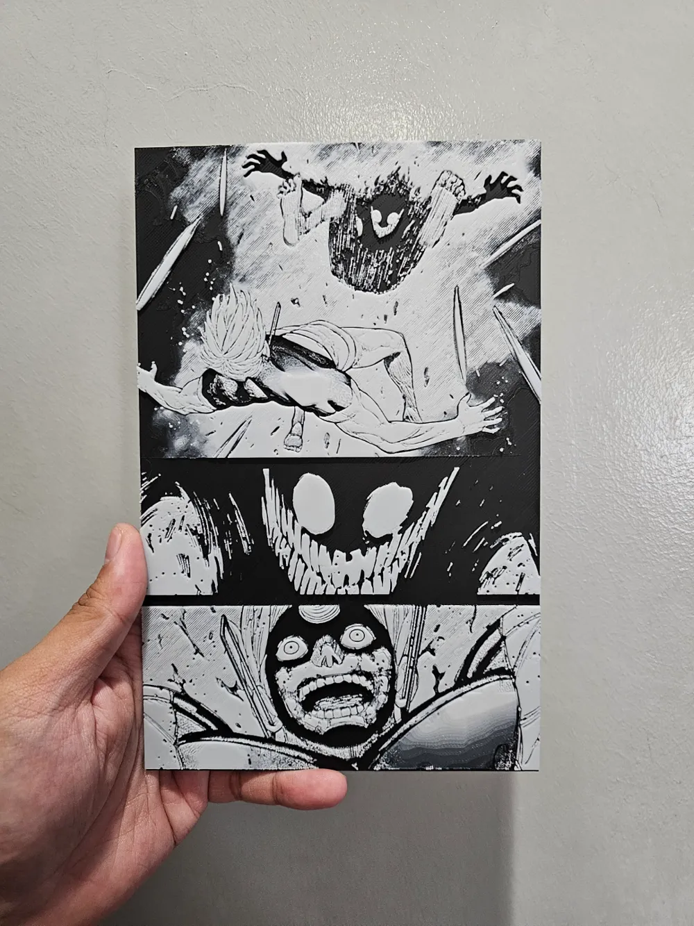 Dandadan Jiji & Okarun Fight Manga Panel Hueforge by Loki - MakerWorld