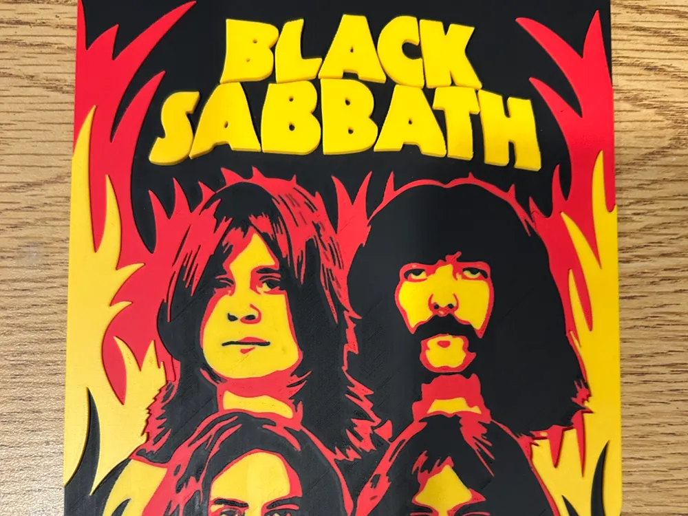 Black Sabbath Fire Poster by ozzyrules MakerWorld: Download Free 3D Models